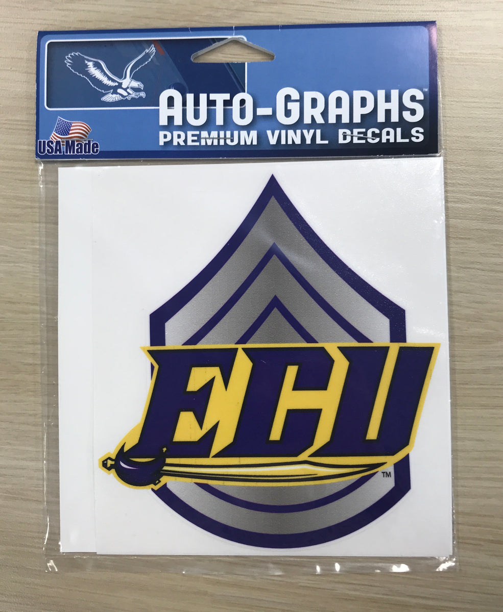 ECU Shield Decal – Stadium Sports